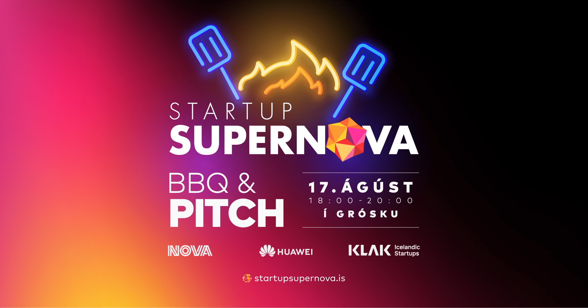 Startup SuperNova BBQ & Pitch 17. ágúst — Klak